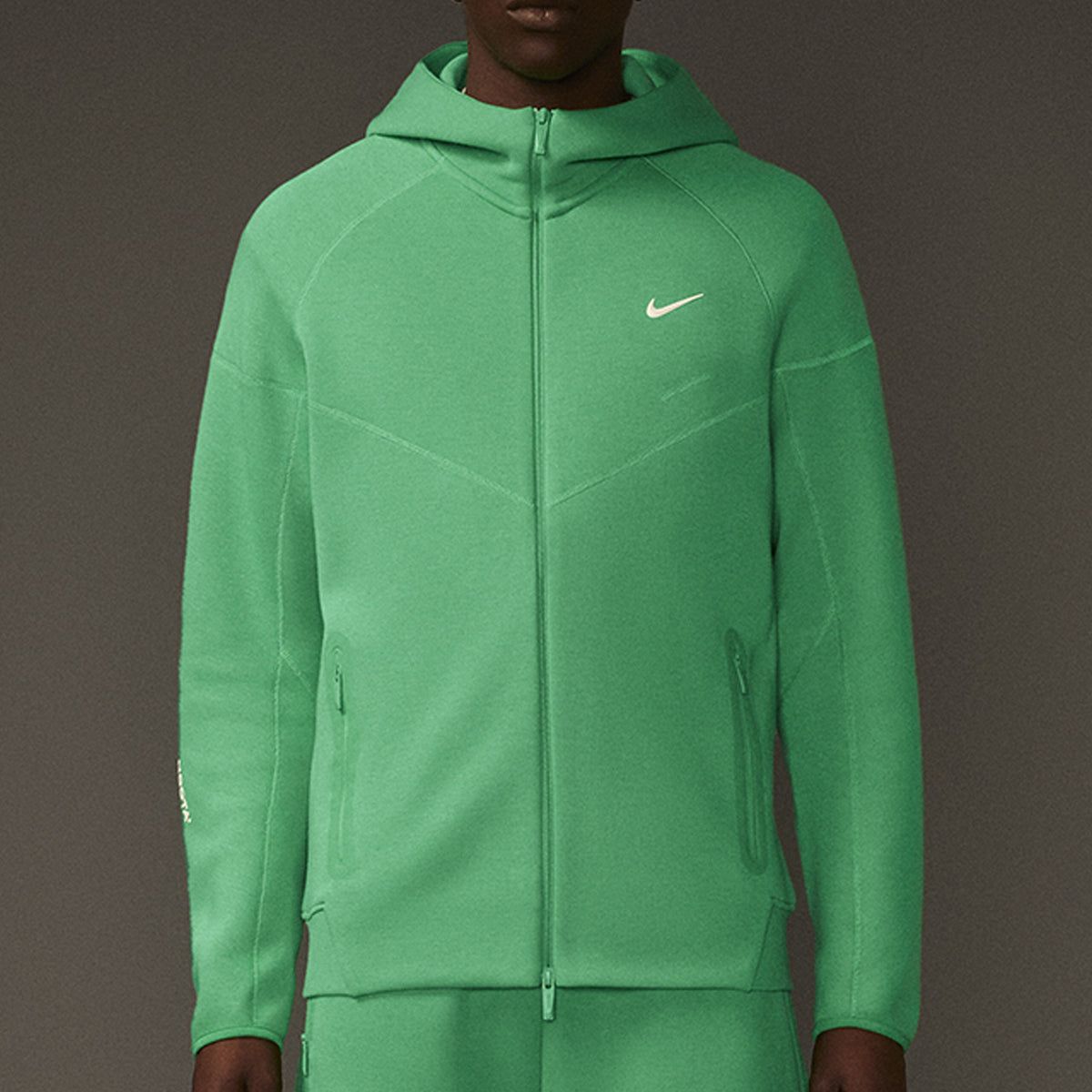 Tech Fleece Full Zip Hoodie Stadium Green | NOCTA