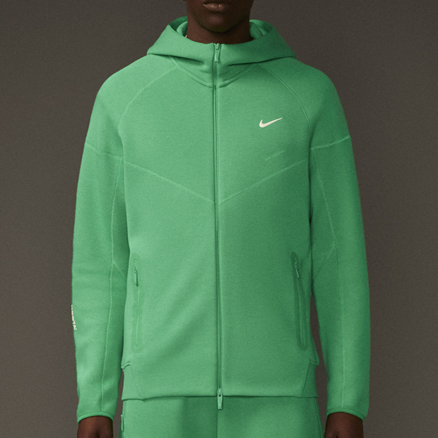 Tech Fleece Full Zip Hoodie Stadium Green | NOCTA