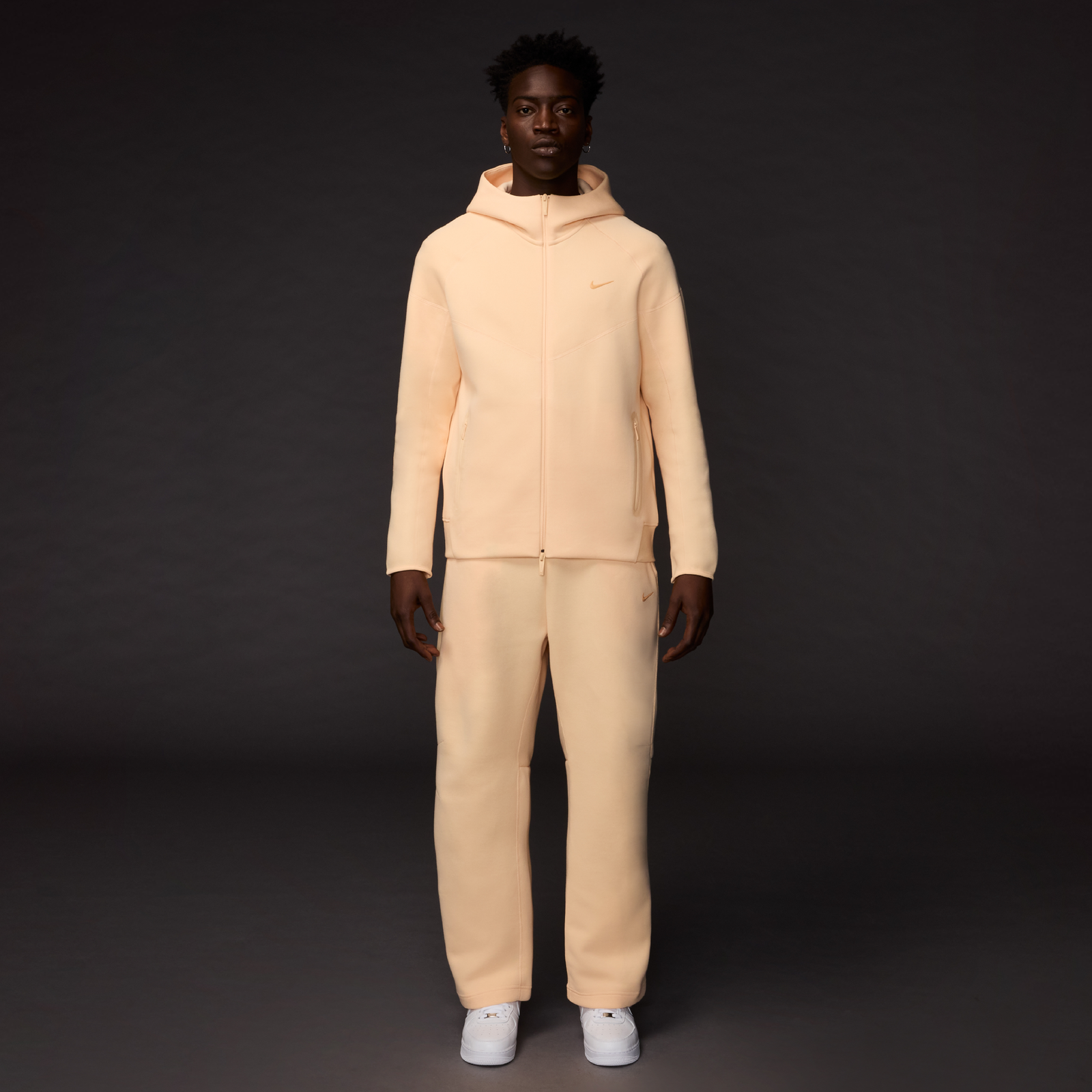 NOCTA Tech Fleece Full Zip Hoodie Ice Peach | NOCTA