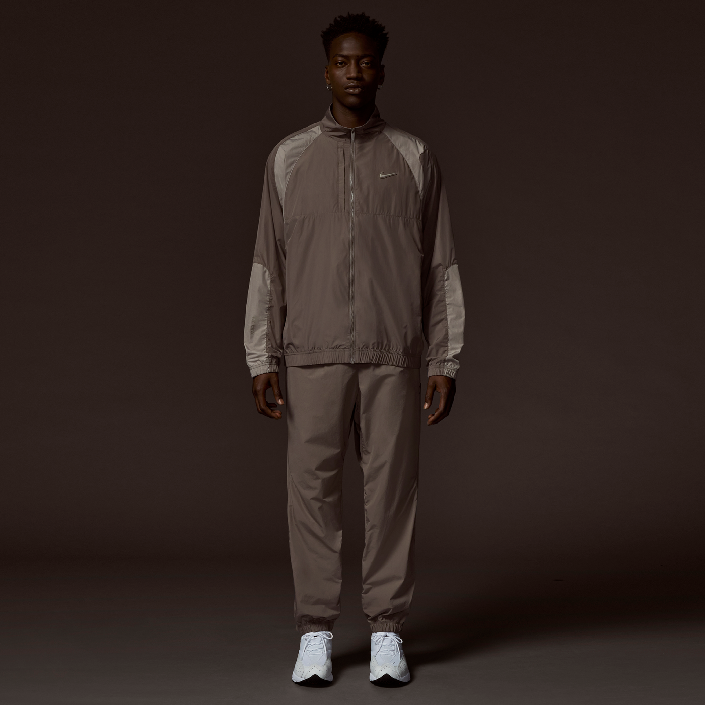 Northstar Nylon Track Jacket Olive Grey | NOCTA