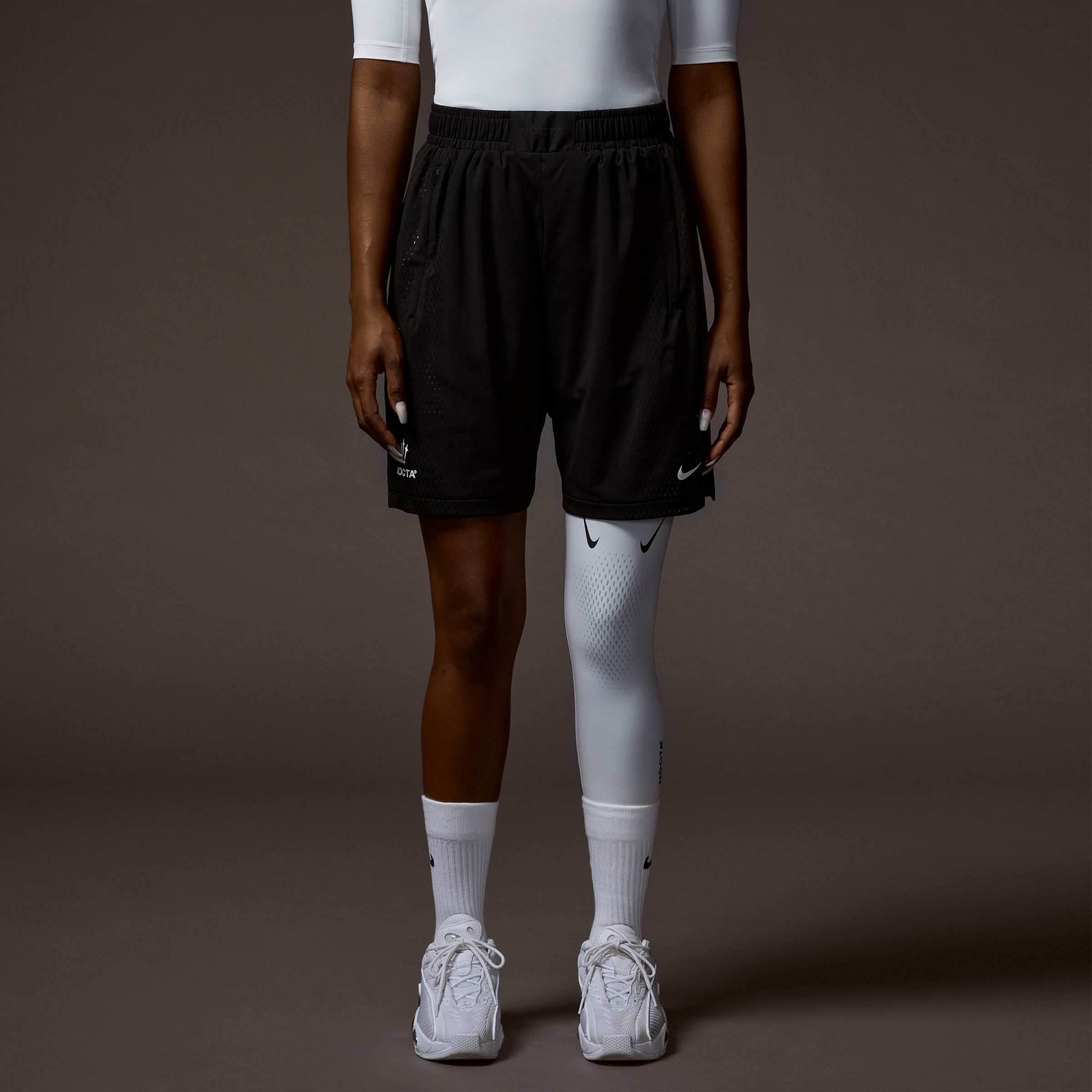 Single Leg Tights (Left) in White | NOCTA