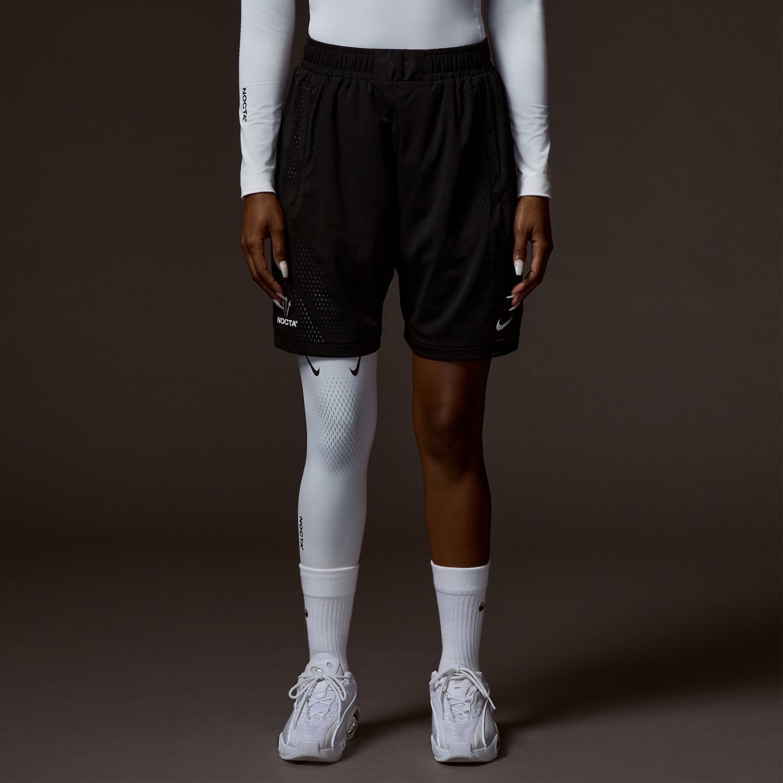 Single Leg Tights (Right) in White | NOCTA